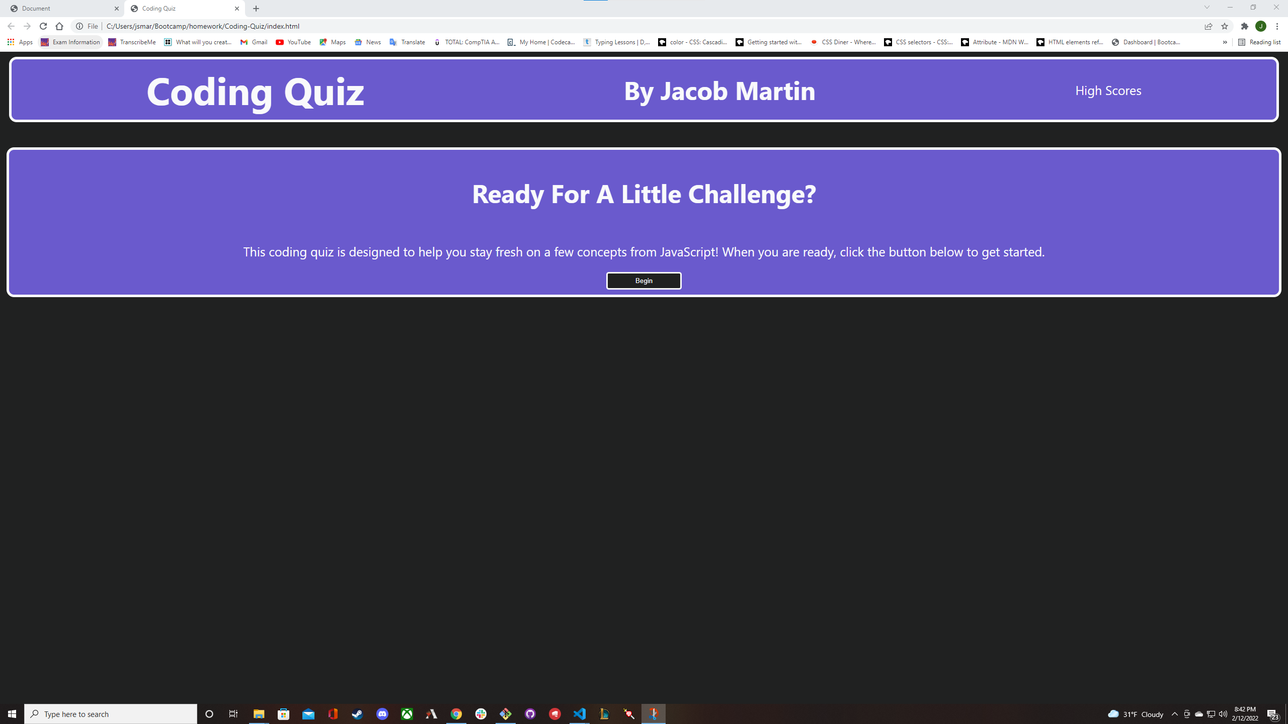 Jacob Martin Portfolio